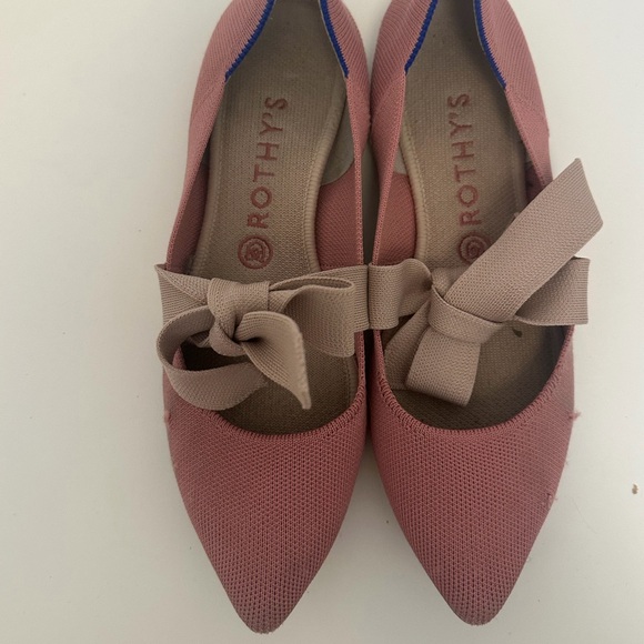 Rothy's | Shoes | Rothys Pink Womens Bow The Point Flats | Poshmark